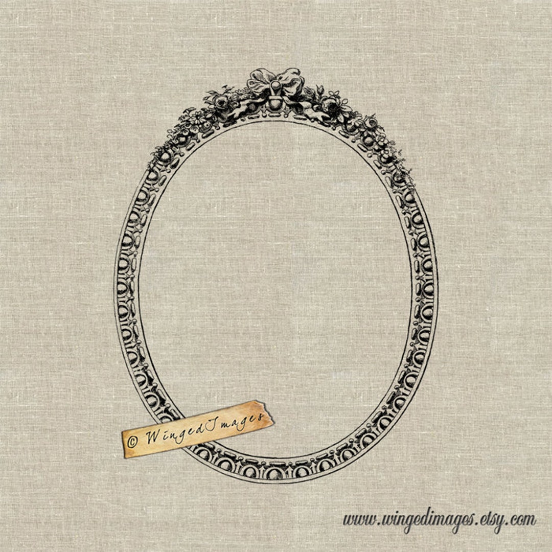 Blank Fancy Frame.instant Download Digital Image No.273 Iron-on ...