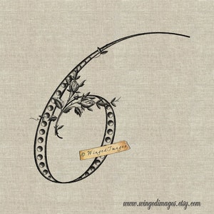 Antique French Number Six. Instant Download Digital Image No.339 Iron ...