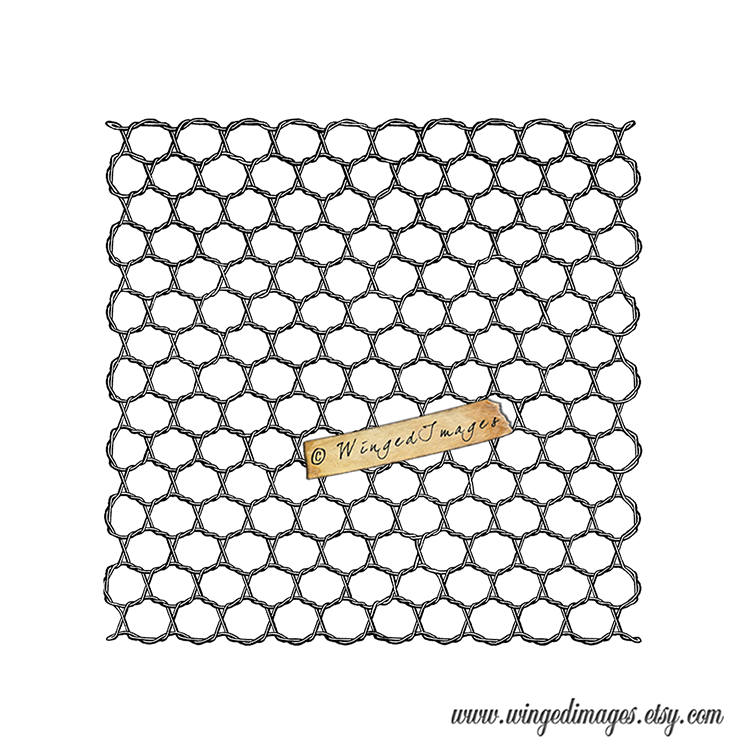 Chicken Wire. Instant Download Digital Image No.411 Iron-on Transfer to ...