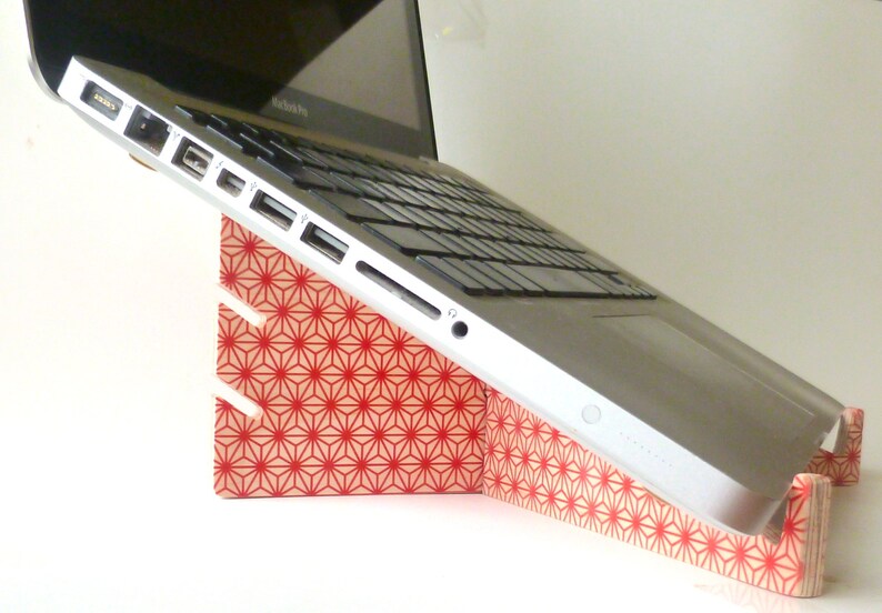 Objectify Portable Laptop Stand - Red Pattern - Etsy