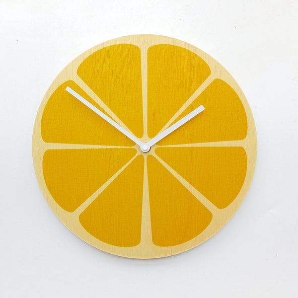 Lemon Wall Clock - Etsy