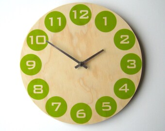 Objectify Multi-color Dot Wall Clock | Etsy