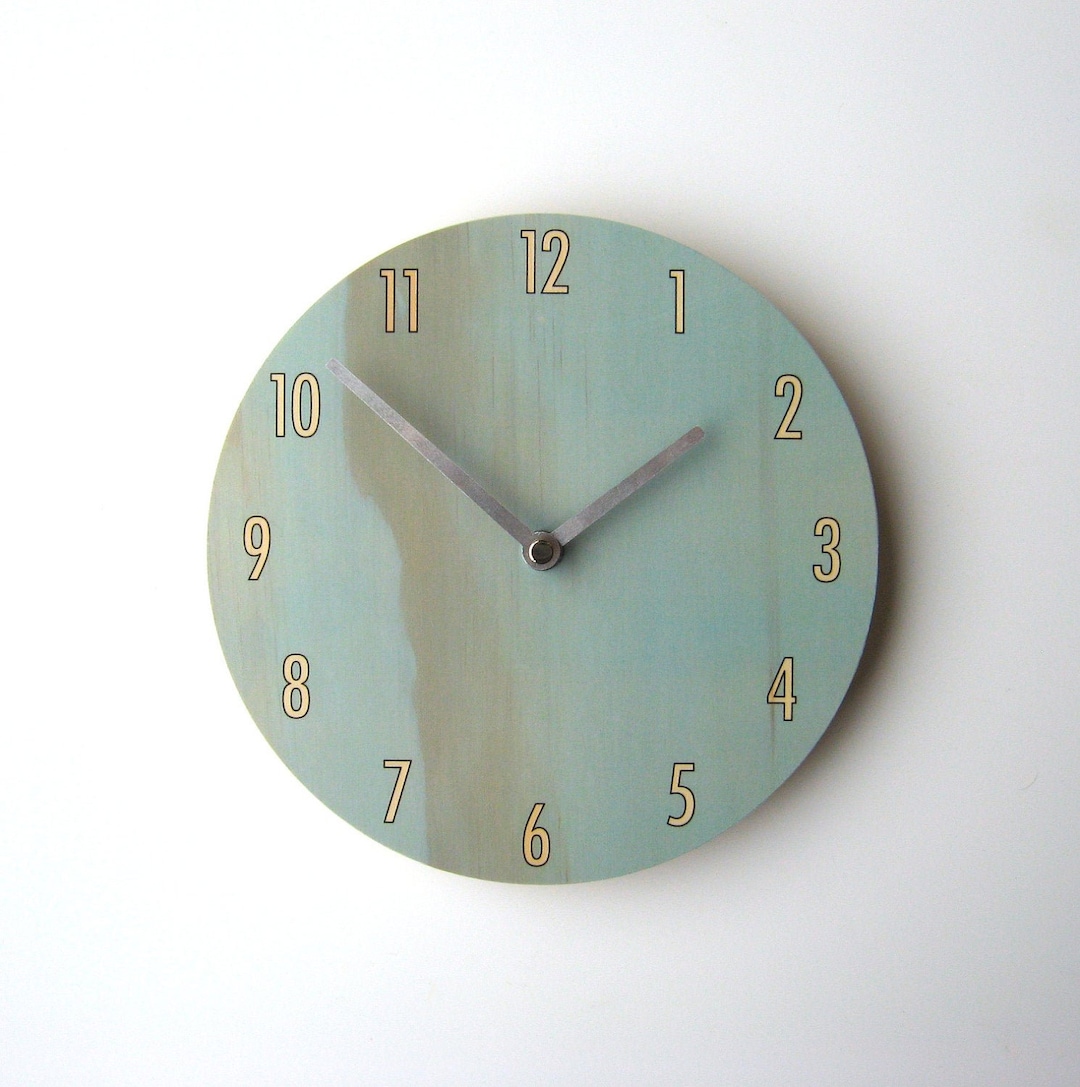Objectify Blue Shade Wall Clock - Etsy