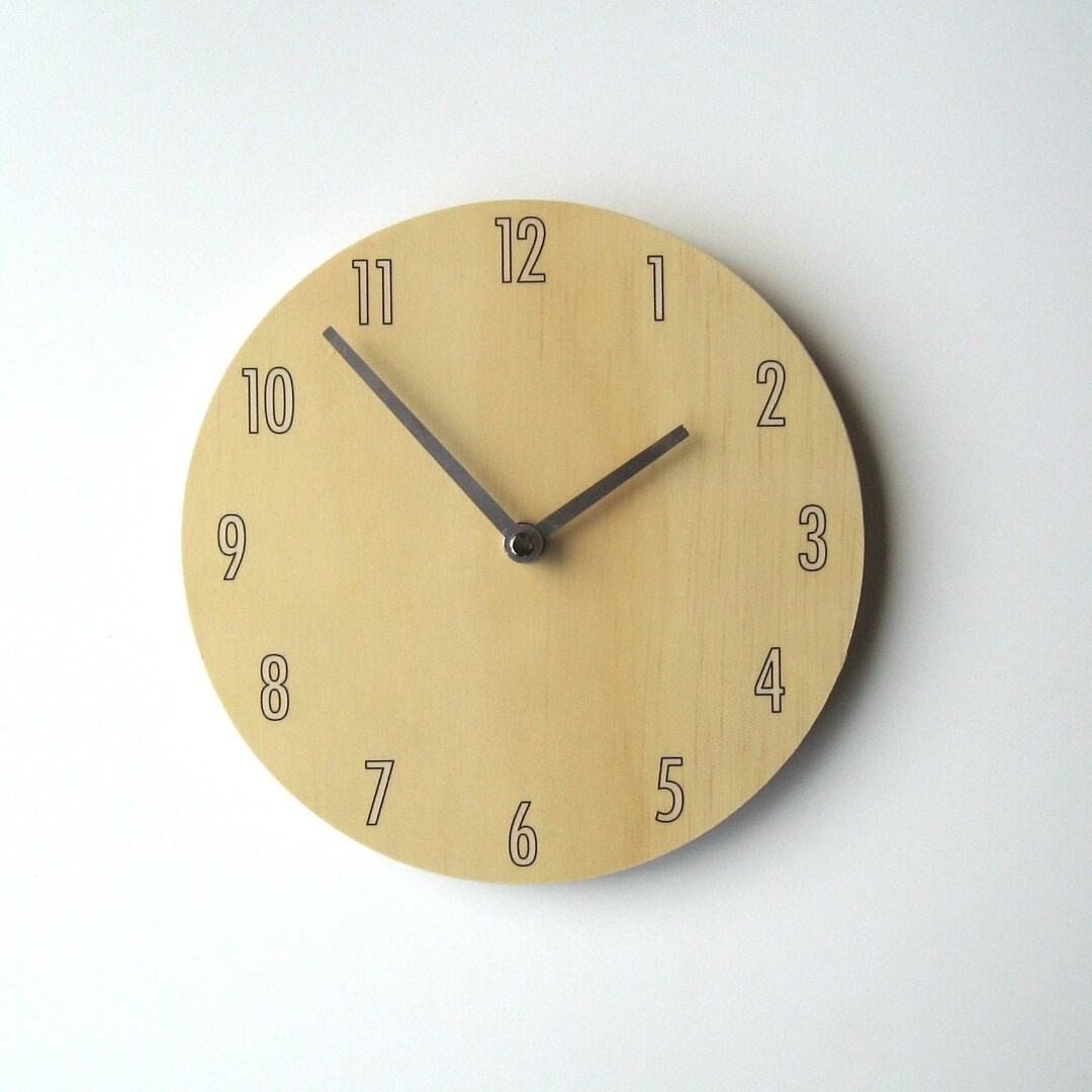 Objectify Vanilla Shade Wall Clock - Etsy