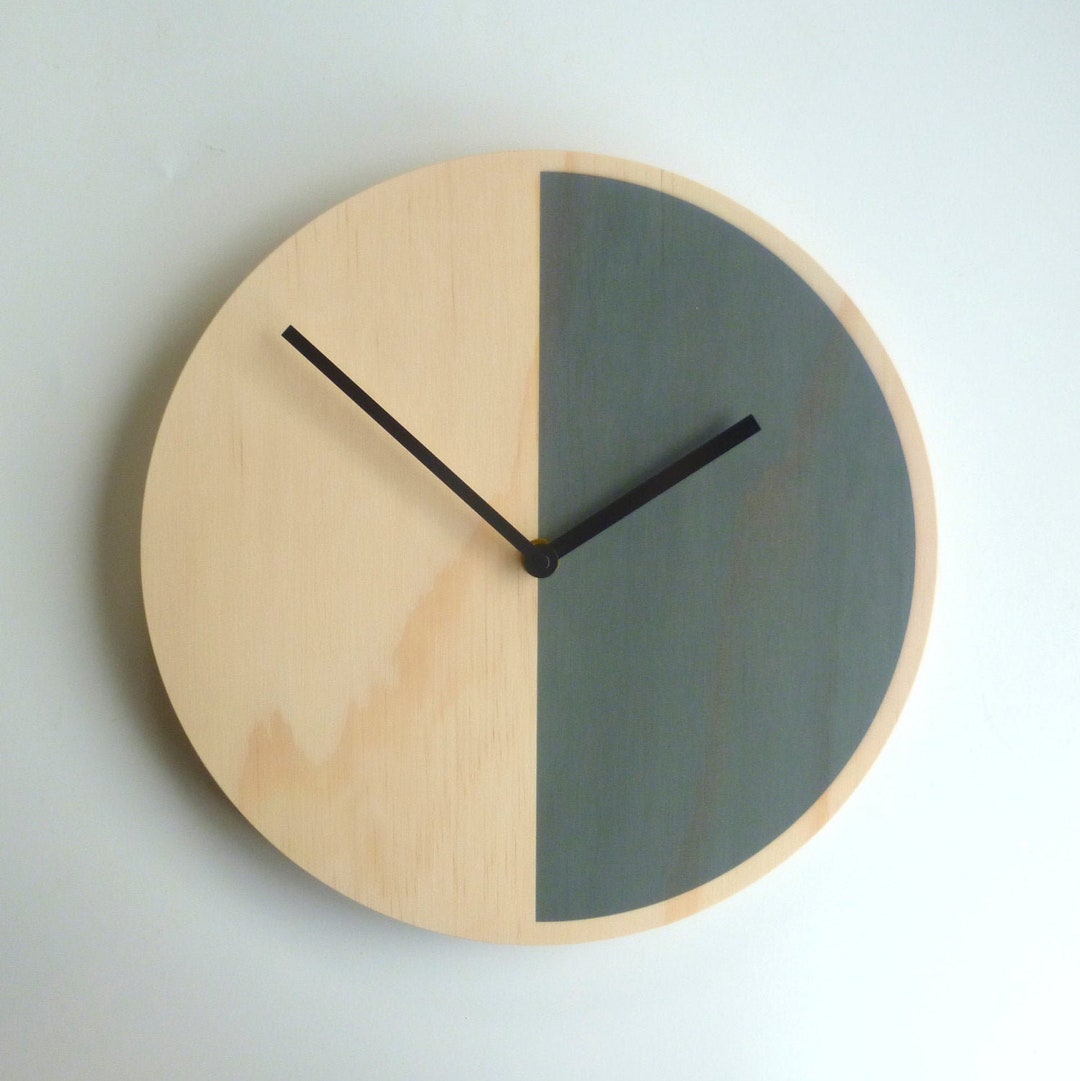 Objectify Demi Grey Wall Clock - Etsy