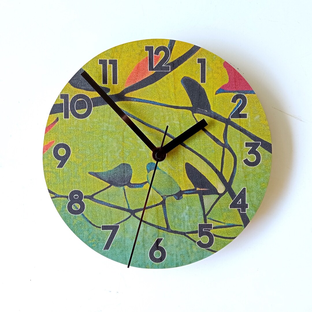 Objectify AI Designed Birds in a Tree Too Wall Clock With Neutra ...