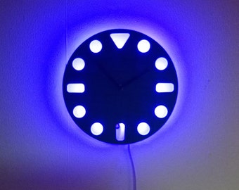 Led Wall Clock | Etsy