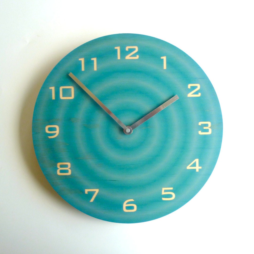 Objectify Ripple Wall Clock With Numerals - Etsy