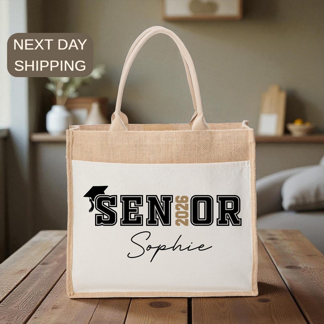 Custom Senior Tote Bag, Senior Class Gift, Personalized Graduation Gift ...