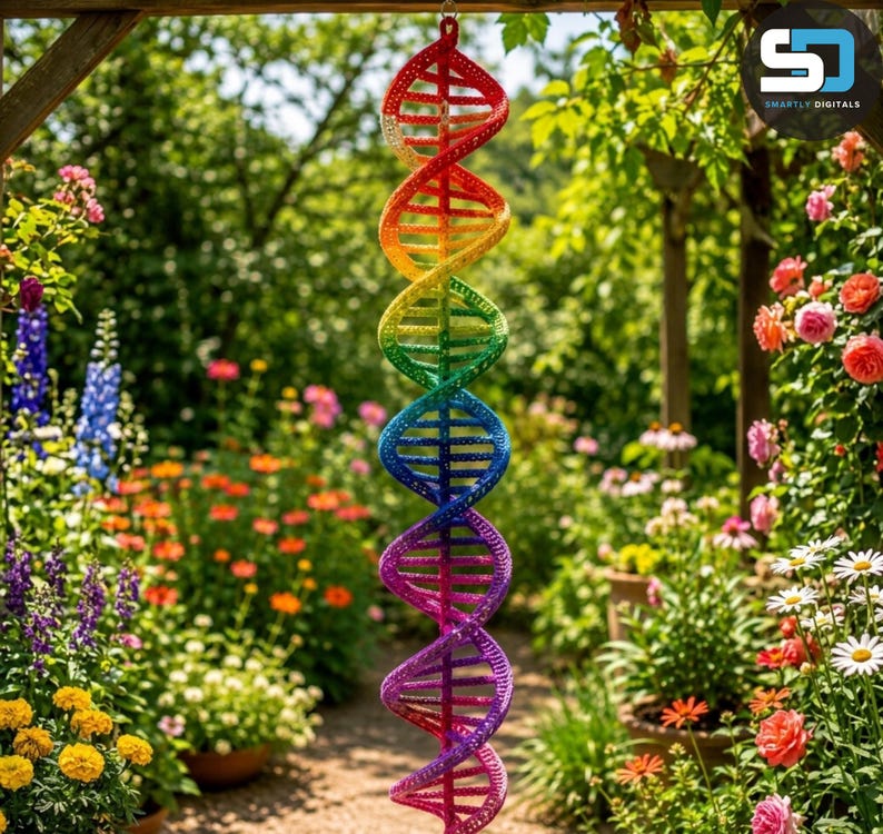 Arc-en-ciel au crochet motif girouette PDF, décoration de jardin en ...