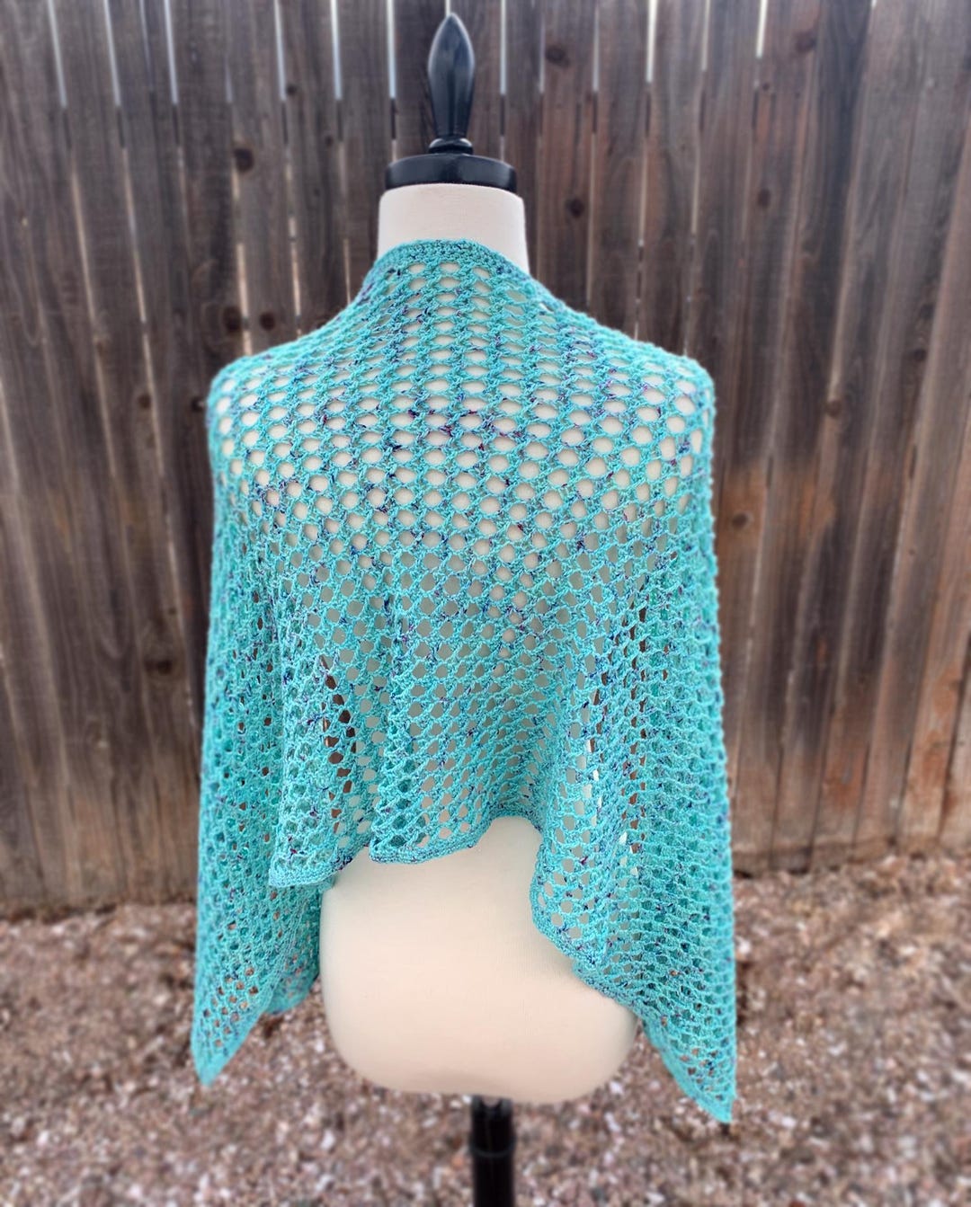 Crochet Pattern + Video ~ Crosshatch Shawl ~ Airy Lace Wrap ~ Fingering ...