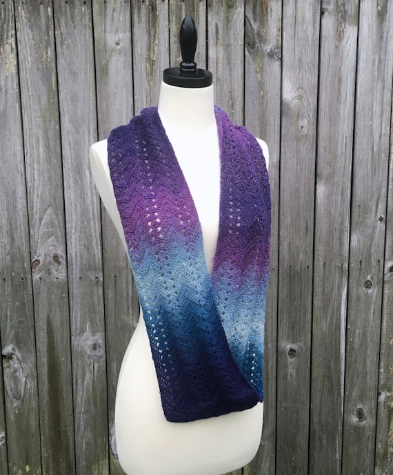 Chevron Infinity Scarf Crochet Pattern Easy Crochet Infinity Scarf