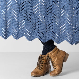 Crochet Pattern ~ Hillside Blanket ~ Crochet Pattern ~ Chevron Crochet Blanket Pattern ~ Easy ...