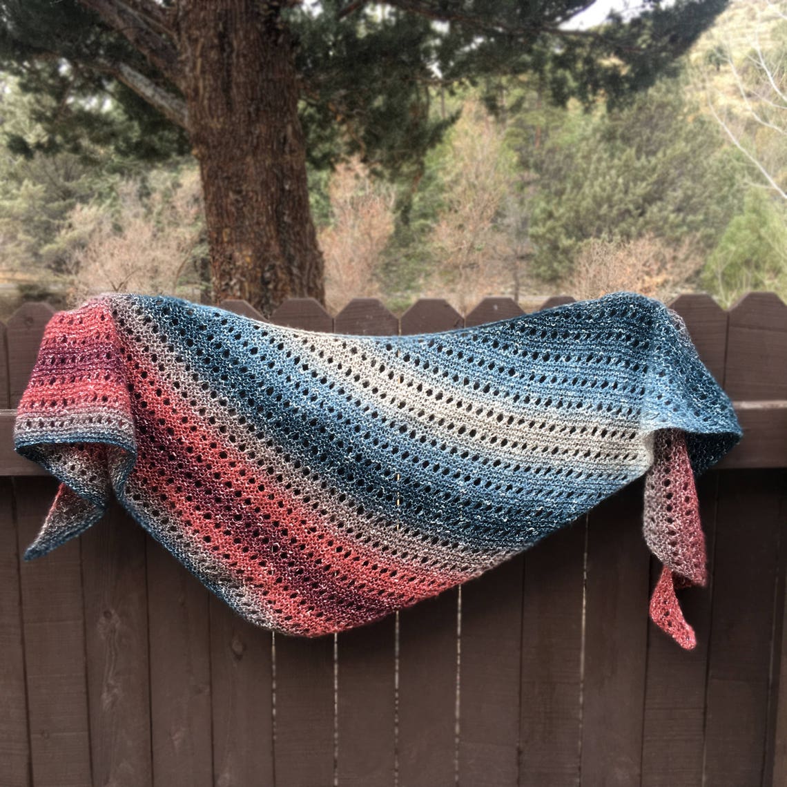 Knitting Pattern ~ Moonstone Shawl ~ Crescent Triangle Scarf Knit ...