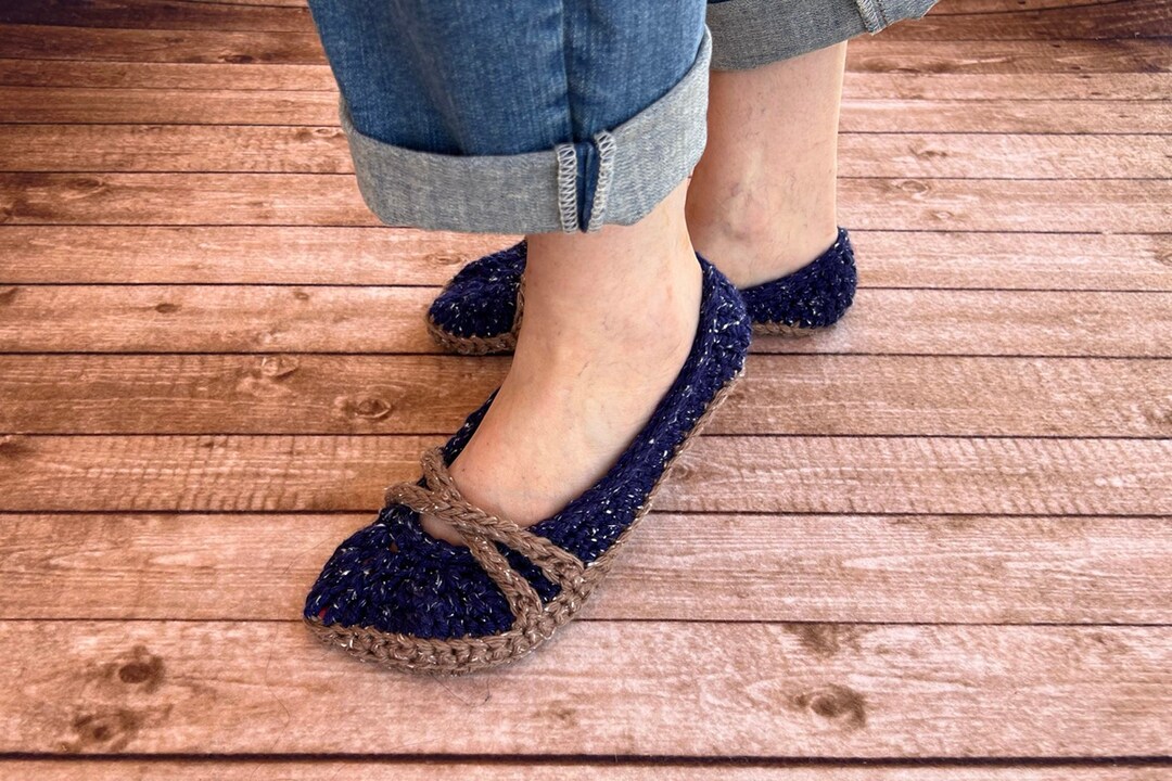 Crochet Pattern ~ Criss Cross Slippers ~ Women's Slippers Crochet ...