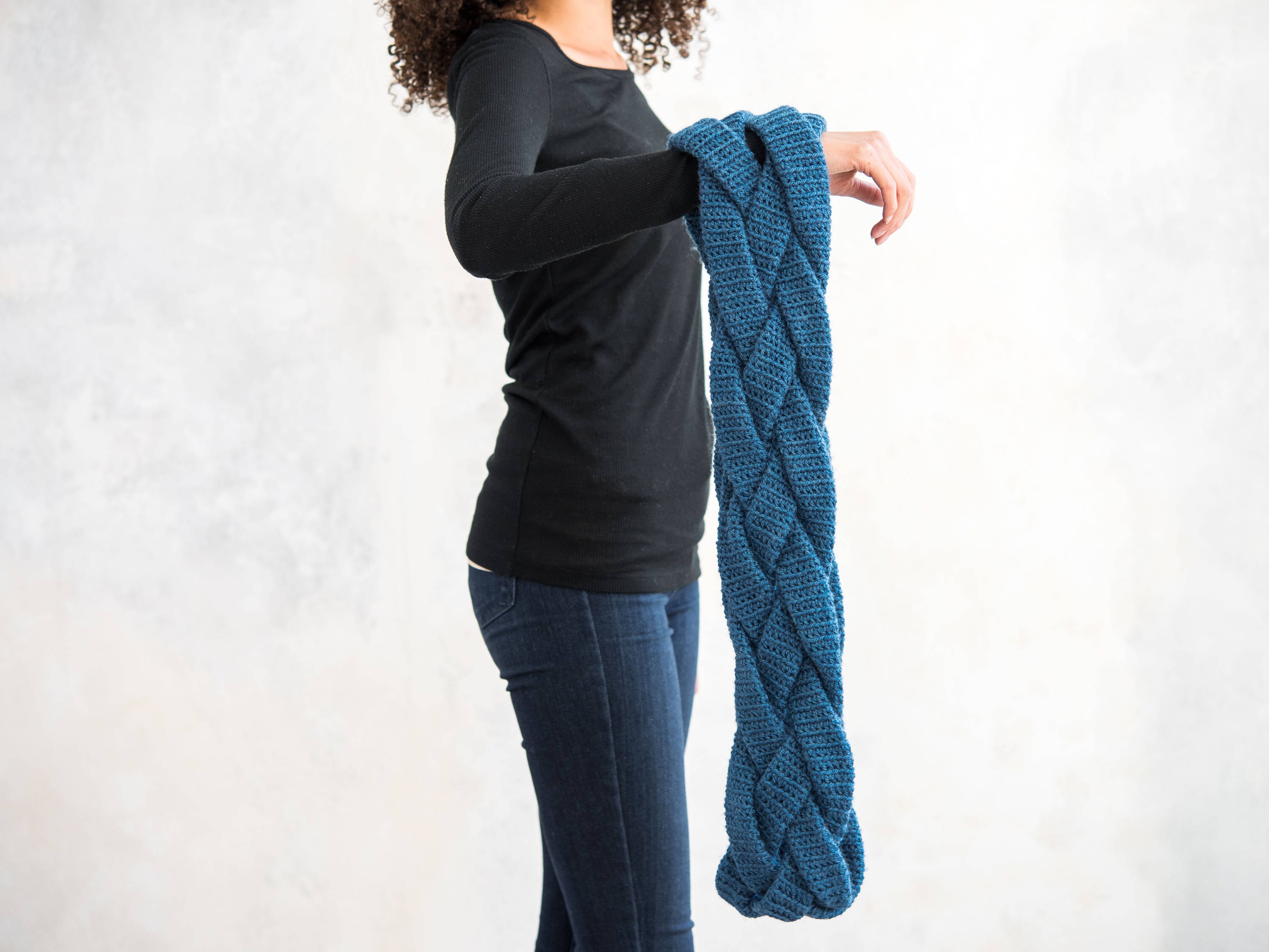 Crochet Pattern Braided Infinity Scarf Crochet Pattern - Etsy