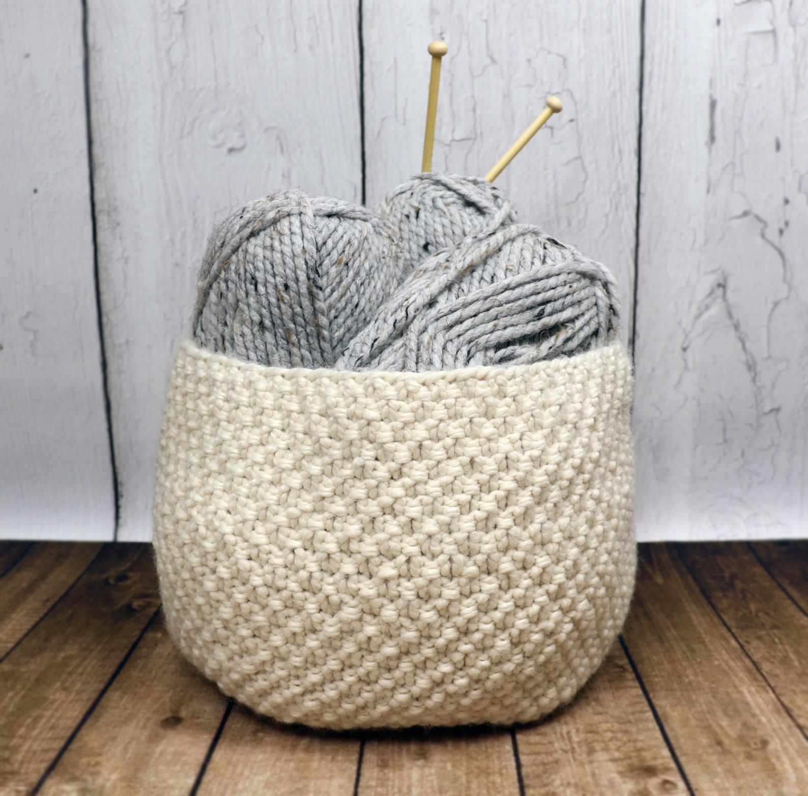 Knitting Pattern ~ Knit Basket Pattern Pack ~ Braided Basket Knit ...