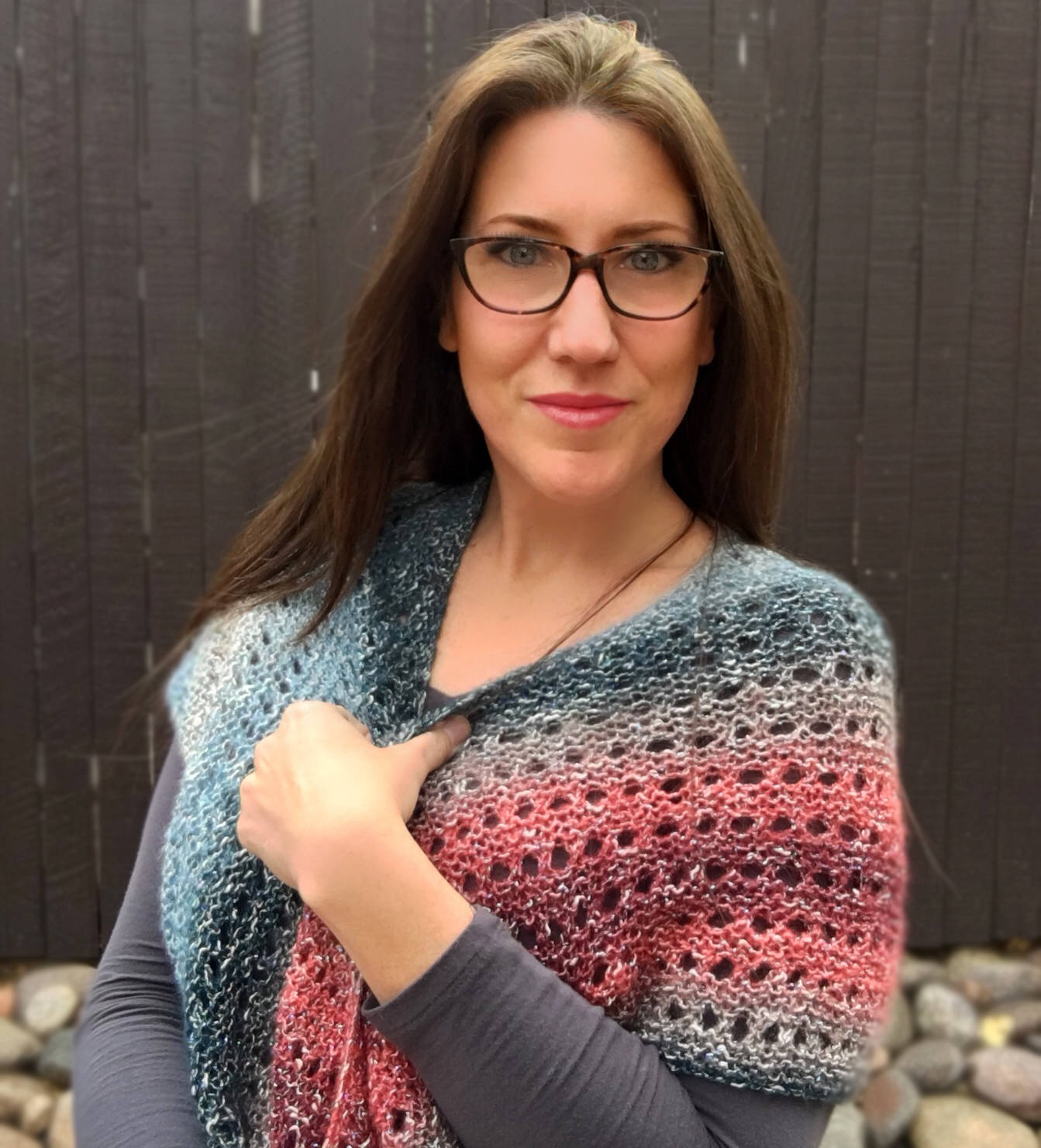 Knitting Pattern ~ Moonstone Shawl ~ Crescent Triangle Scarf Knit ...