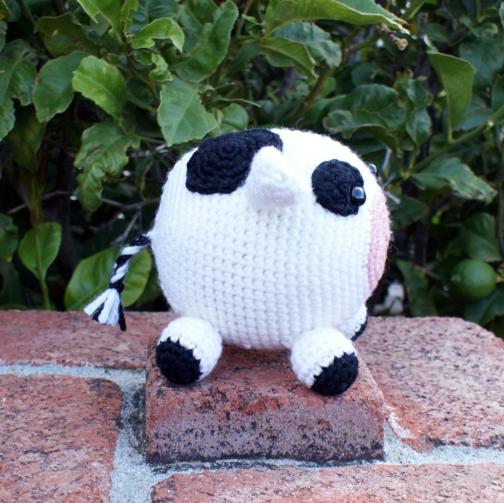 Crochet Pattern ~ Roly Poly Cow Amigurumi ~ Cow Amigurumi Crochet ...