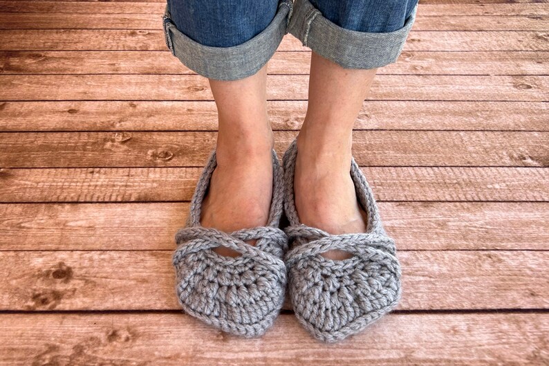 Crochet Pattern Criss Cross Slippers Crochet Pattern - Etsy