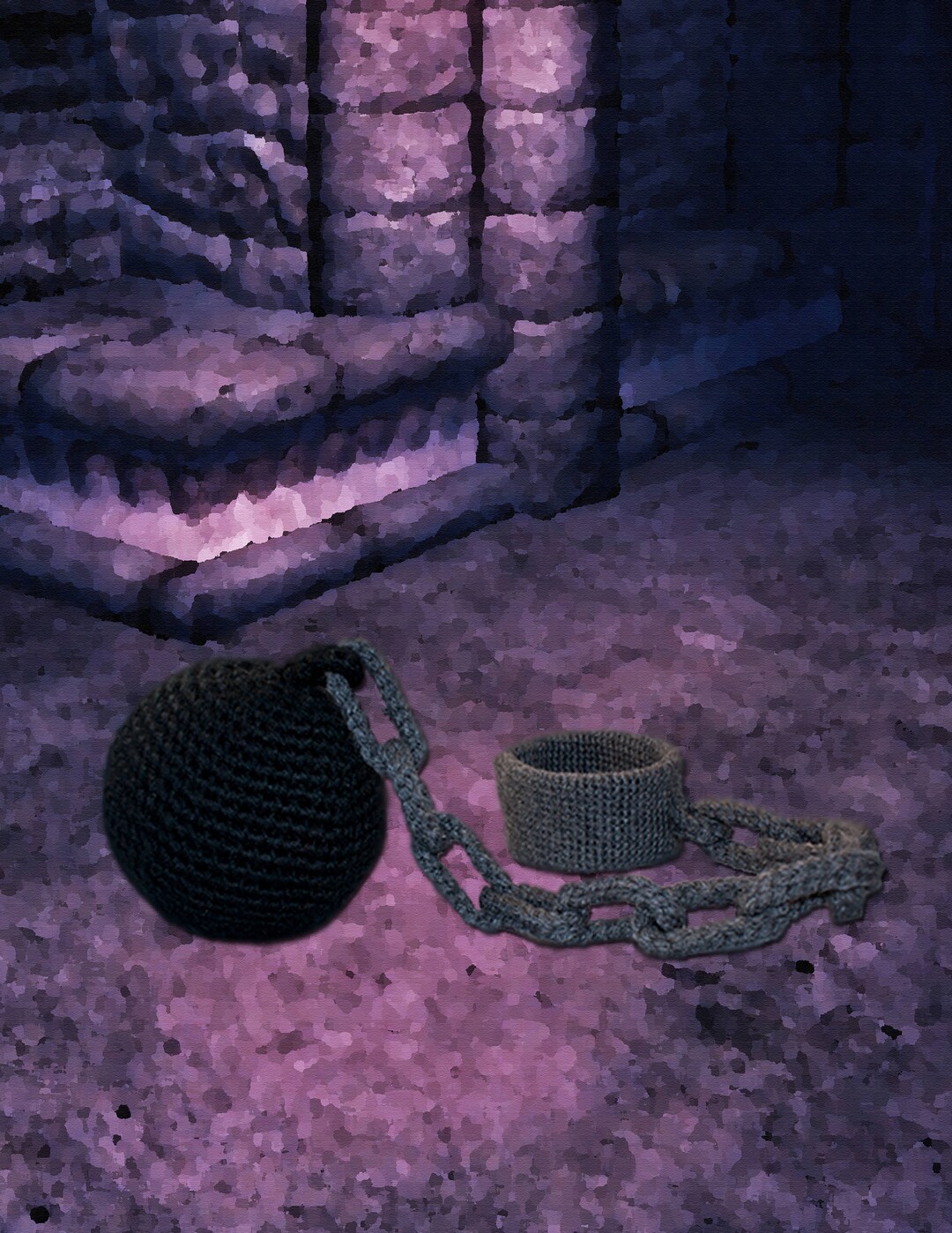 Crochet Pattern ~ Chain and Shackles ~ Halloween Decor Crochet Pattern ...