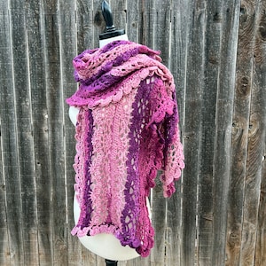 Crochet Pattern ~ Scroll Lace Scarf ~ DIY Craft Instructions for ...