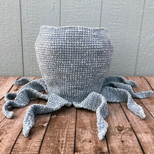 Crochet Pattern ~ Octopus Basket ~ Octopus Nursery Decor Crochet ...