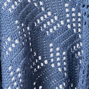 Crochet Pattern ~ Hillside Blanket ~ Crochet Pattern ~ Chevron Crochet Blanket Pattern ~ Easy ...