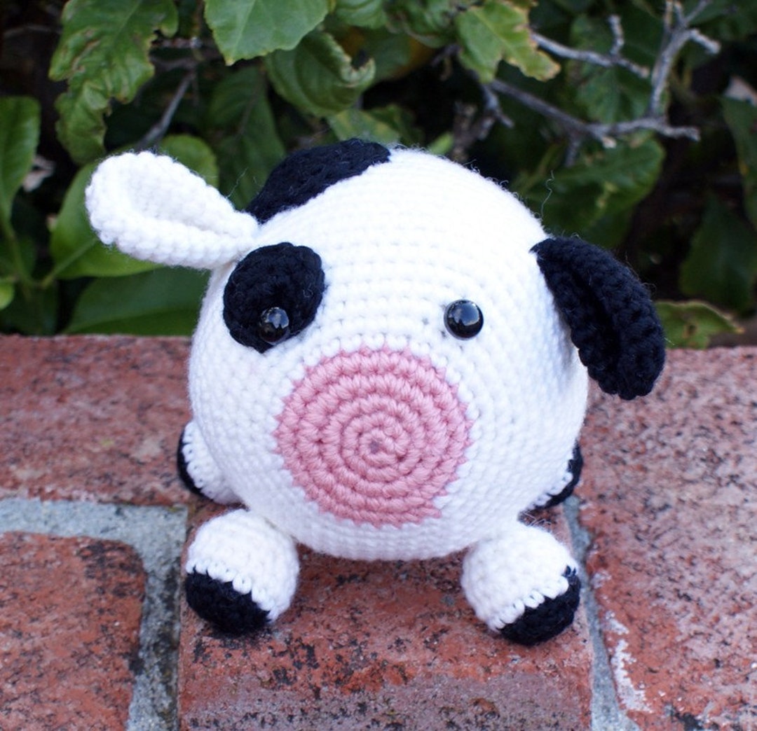Crochet Pattern ~ Roly Poly Cow Amigurumi ~ Cow Amigurumi Crochet ...