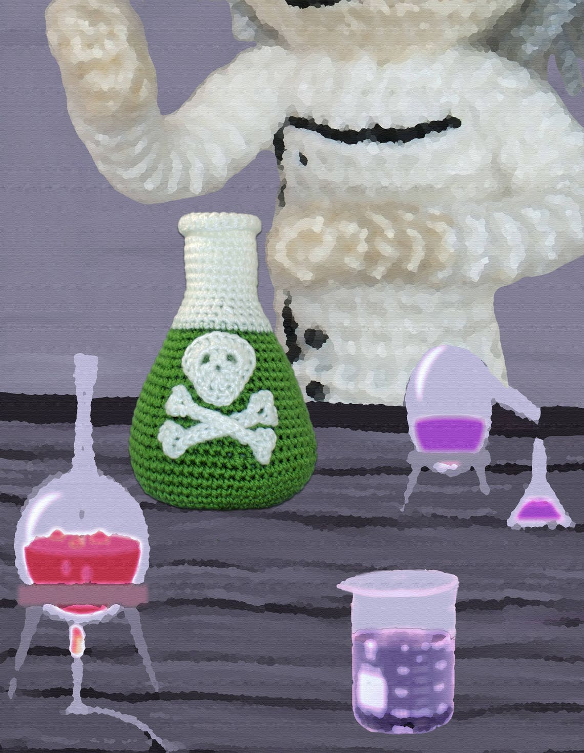 Crochet Pattern Flask With Poison Crochet Pattern - Etsy