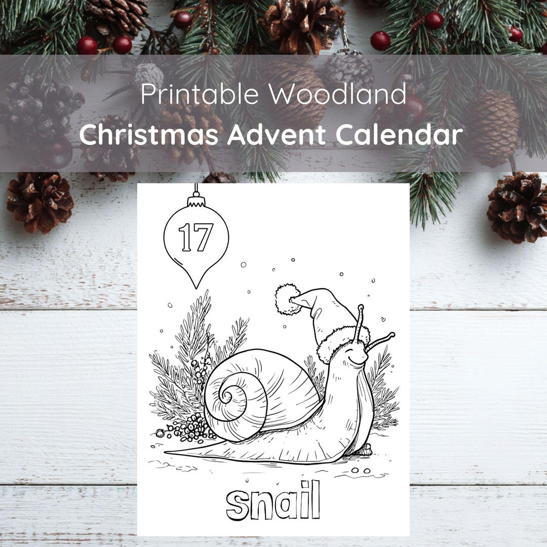 Advent Calendar Coloring Book Christmas Countdown for Speech Therapy ...