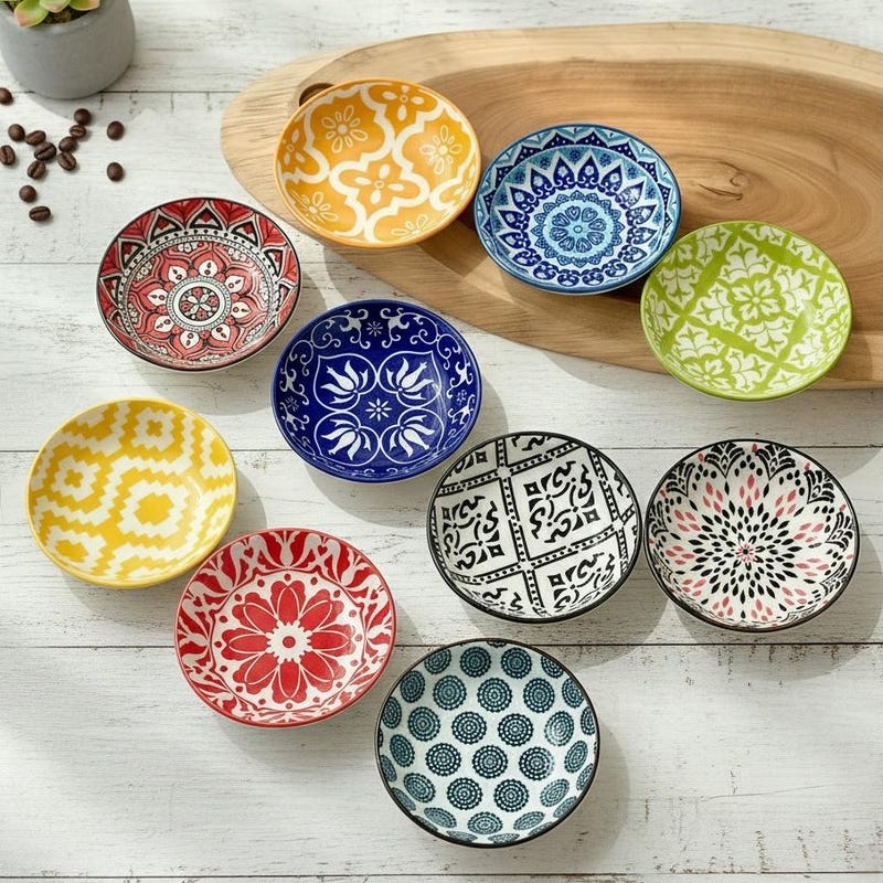 Ceramic Bohemian Plates - Etsy UK