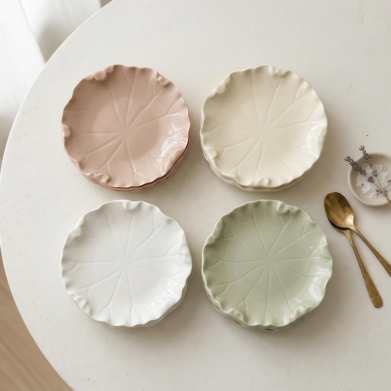 Scalloped Dessert Plates - Etsy UK