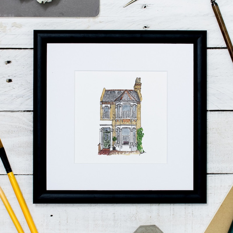 Custom House Drawing - Etsy