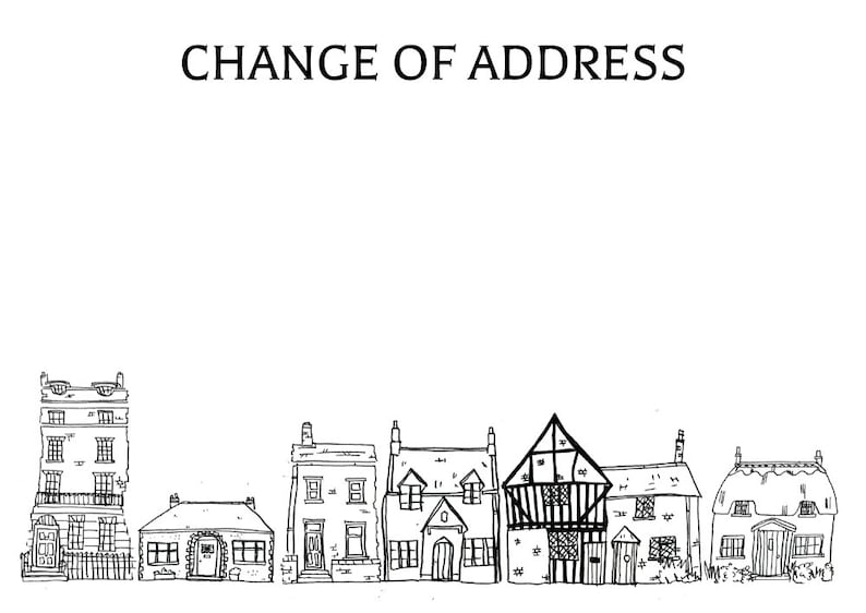 Moving Announcement Cards: Change of address or new home | Etsy