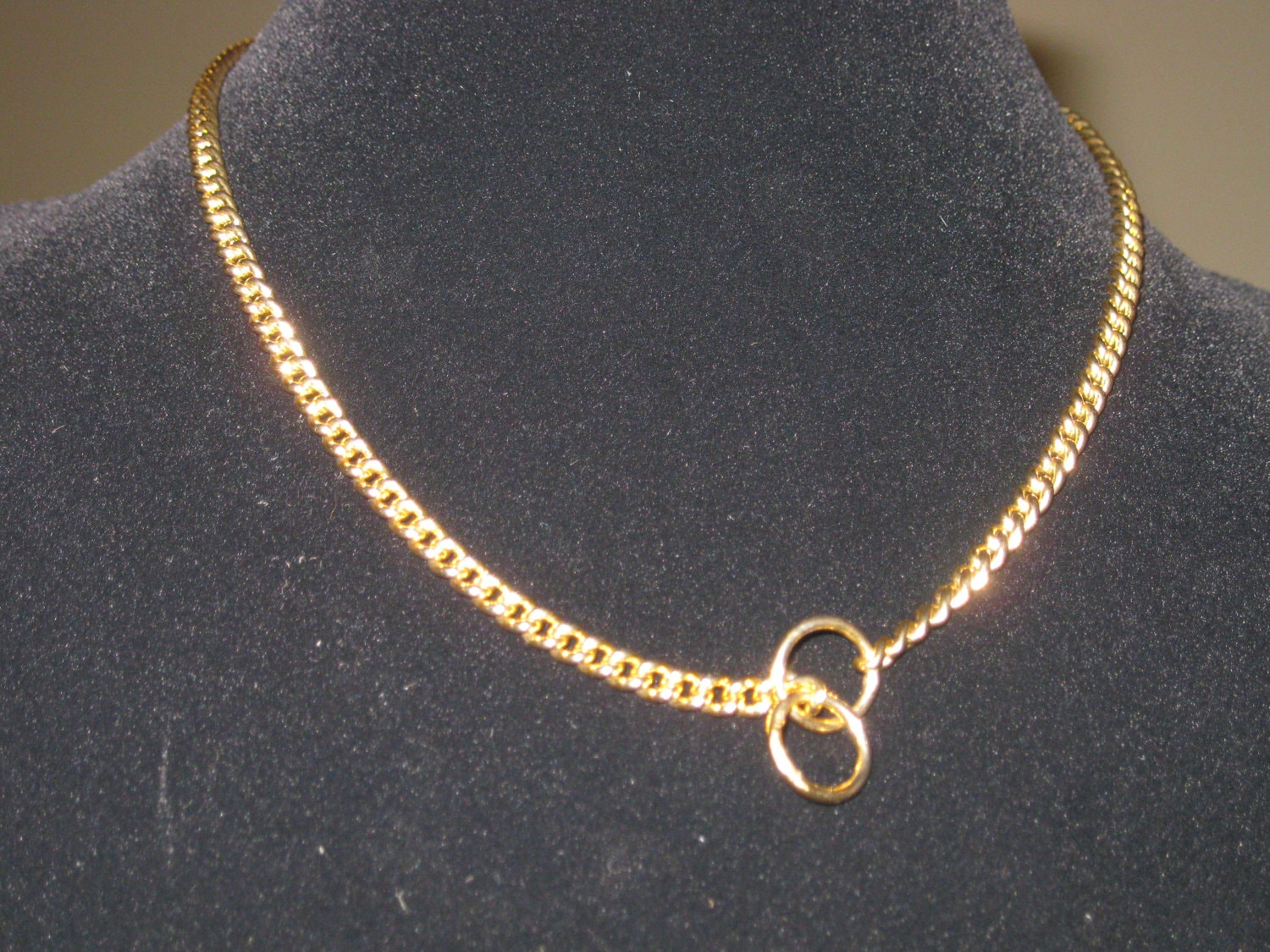 18 Gold Show Choke Chain Necklace | Etsy