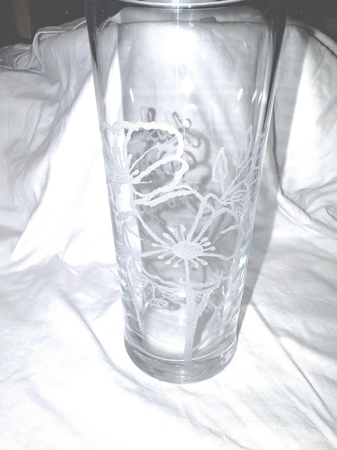 Poppy/ Rememberance Design - Pint Glass - Etsy