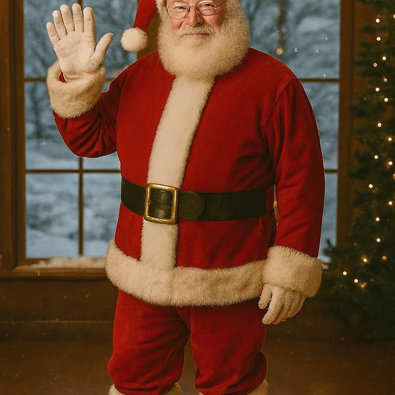 Mens Santa Claus Costume - Etsy