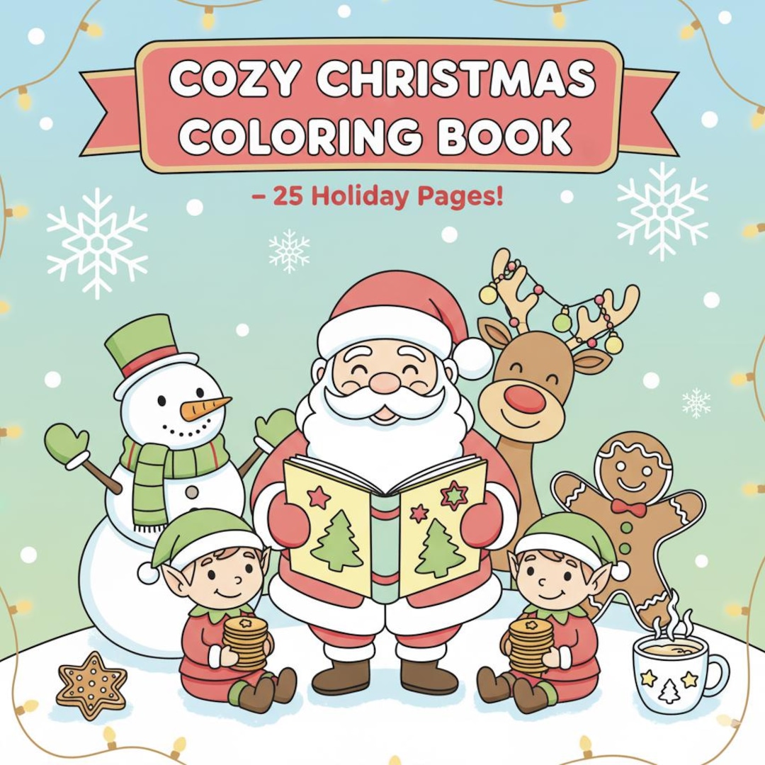 Printable Christmas Coloring Book for Kids | Enjoyable Festive Designs ...