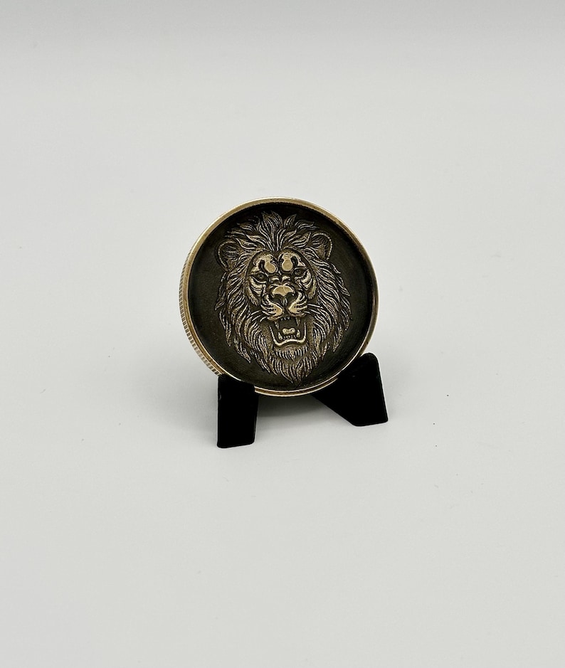 Custom Personalized Laser Engraved Brass Relief Challenge Coin - 4mm ...