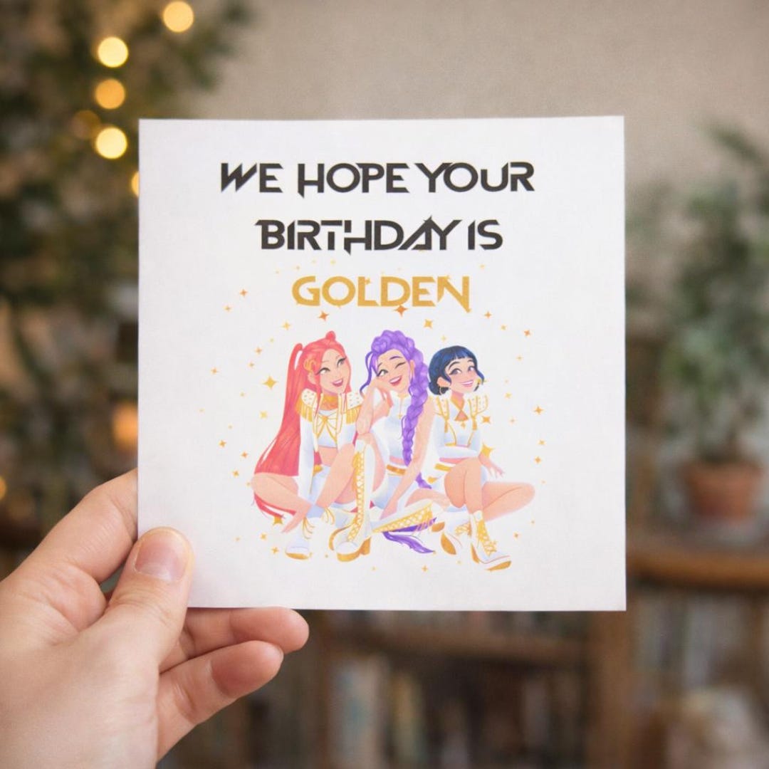 K-pop Demon Hunters Birthday Card | Kpop Birthday Card | Funny Kpop Fan ...