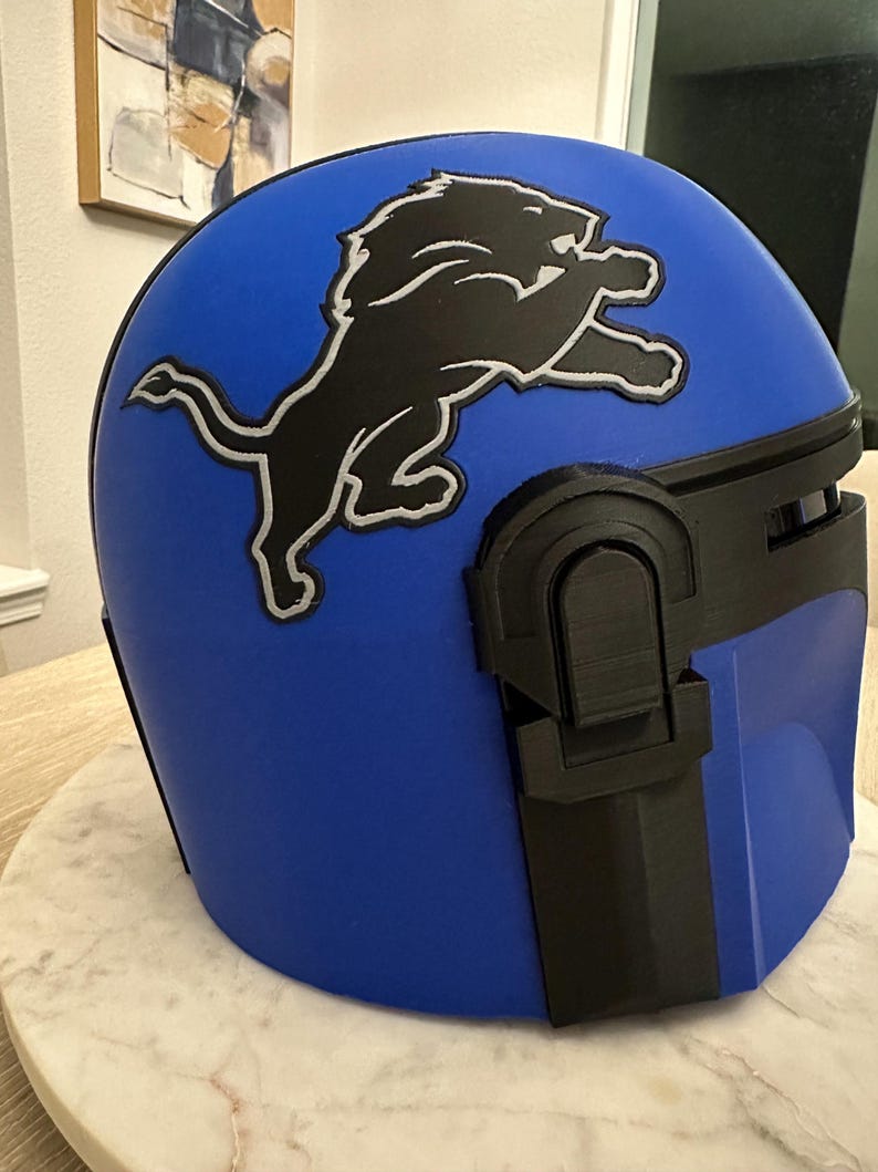 Custom Detroit Lions "delorean" Helmet – XL Size – 3D Printed ...