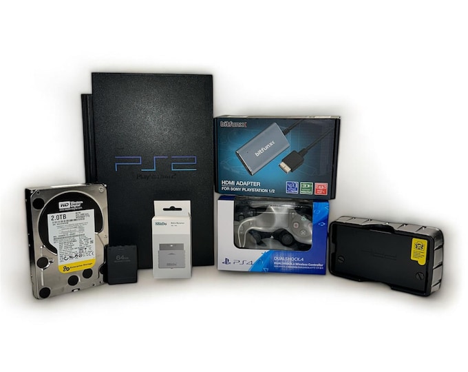 Playstation 2 Console Retro 2TB HDD PS2 Plug & Play Ultimate Gaming ...