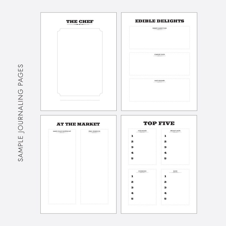 PERSONALIZED Recipe Journal With Natural Linen Cover - Etsy