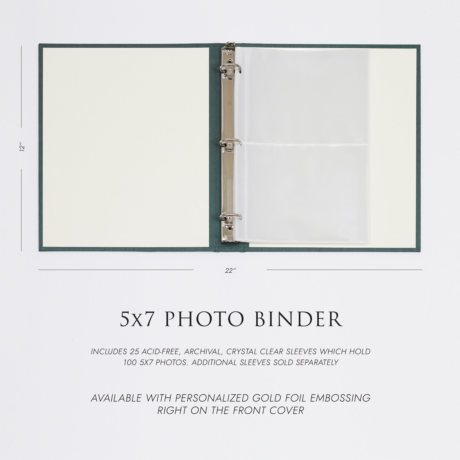 PERSONALIZED 5x7 Photo Binder With Champagne Silk Cover - Etsy