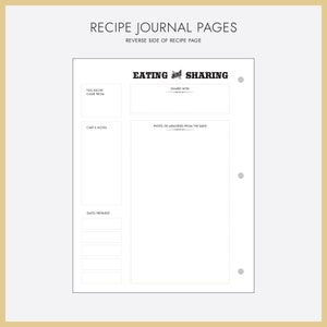 Personalized Recipe Journal With Pine Vegan Leather | Personalized Gift ...