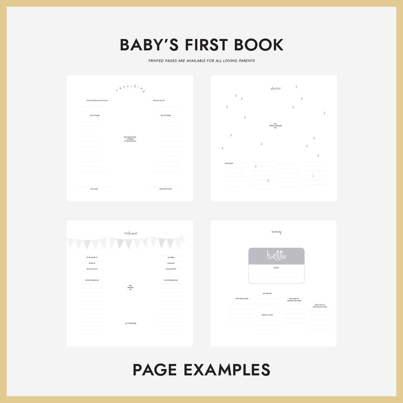 Baby's First Book Forest Friends Personalized Baby Shower New Mom Gift ...