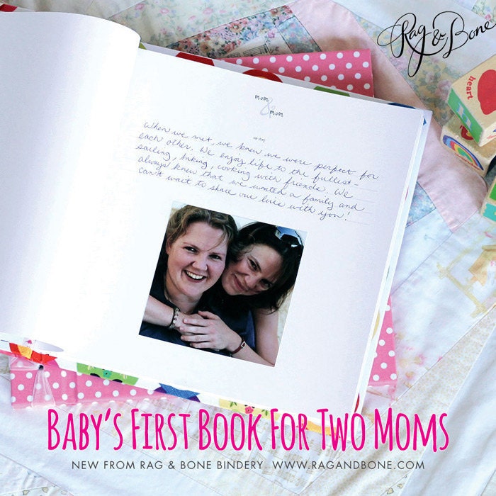 Personalized TWO MOMS Baby's First Book With Welcome | Etsy