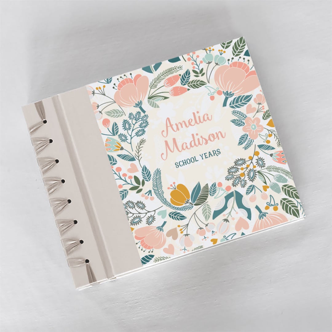 PERSONALIZED School Years Album With Kinder Garden Cover | Includes ...