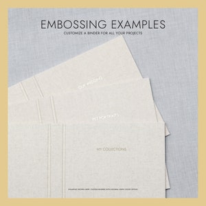 Custom Ring Binder With Ballet Pink Personalized Album Embossed Hard ...